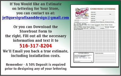 Storefront Lettering & Graphics by JeffQuest
